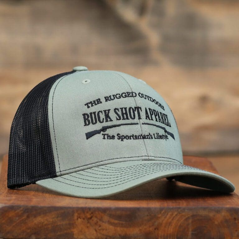 Buck Shot 1776 Embroidered Seven-Panel Cap | Pale Khaki/Loden Green ...