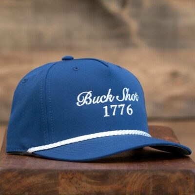 Buck Shot 1776 Embroidered Performance Five-Panel Rope Hat| Light Blue ...